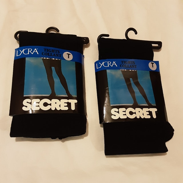 NEW Vintage Lycra Secret Tights Leotard Black Tall | Women's - Other ...