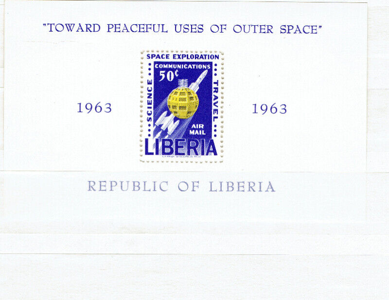 LIBERIA. FEUILLET "SPACE EXPLORATION 1963". | Arts & Collectibles ...