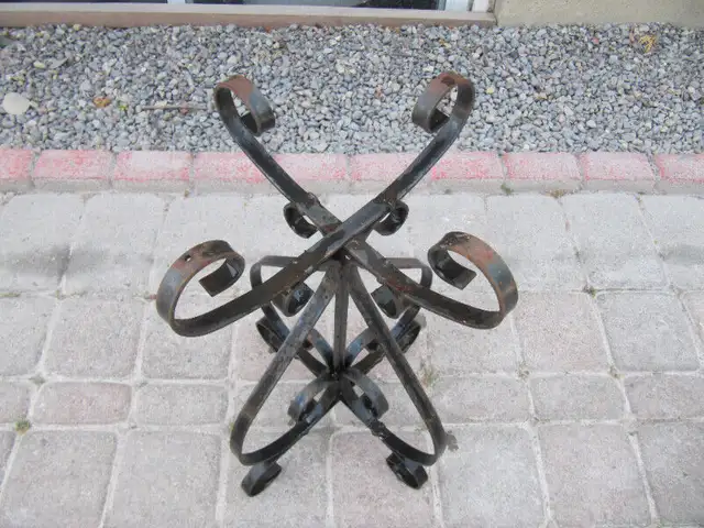 Vintage Wrought Iron Hand Made Plant Holder Circa 1960-70s | Arts ...