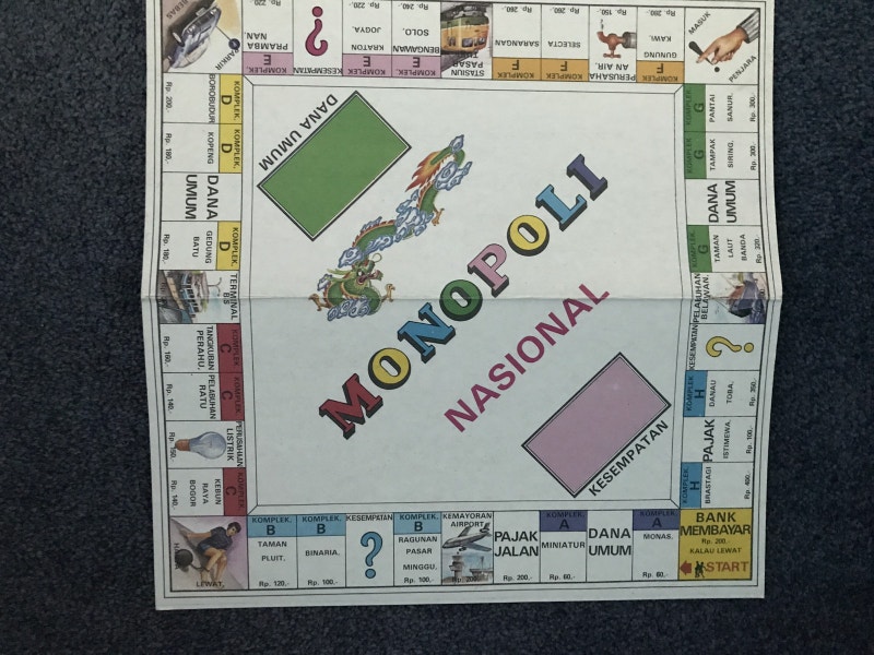 Monopoly from Indonesia (Bahasa) very rare vintage | Arts ...