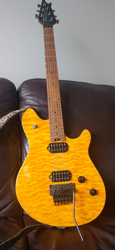 2022 EVH Wolfgang Transparent Amber Eddie Van Halen Floyd Rose ...