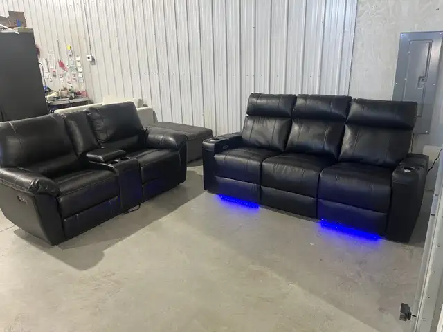 new top grain leather power reclining home theatre sofa | Couches ...