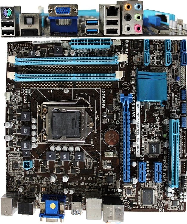 Asus P8H61-M PRO Micro-ATX Desktop Motherboard with I/O Shield | System ...