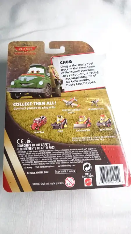 DISNEY PLANES FIRE AND RESCUE CHUG FUEL TRUCK MINT | Arts ...