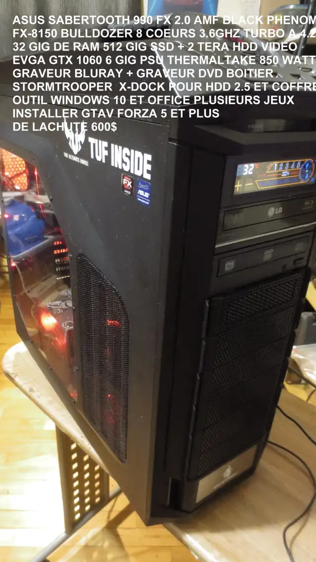 ASUS SABERTOOTH 990 FX 2.0 AMD BLACK PHENOM FX-8150 BULLDOZER | Desktop ...