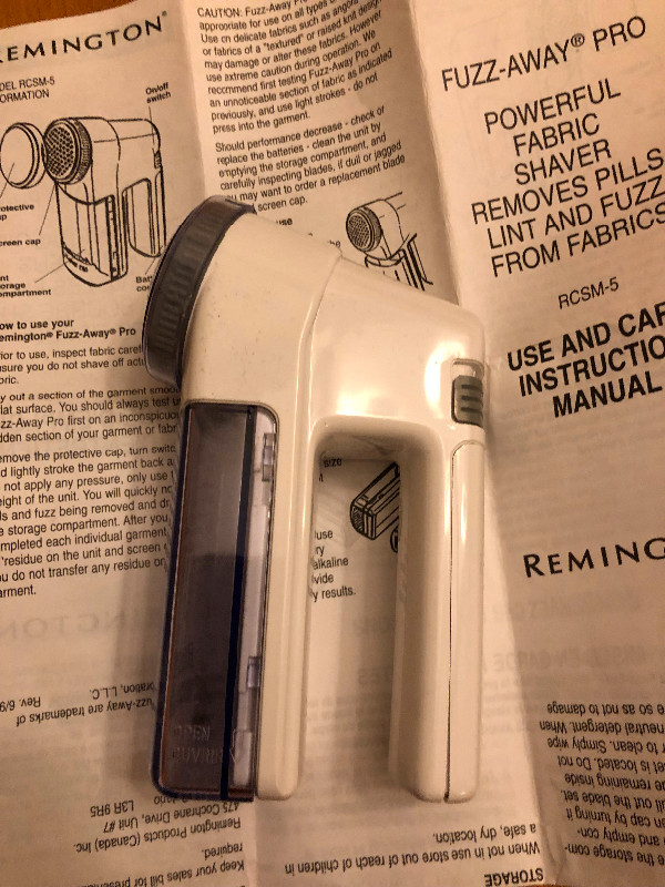 Remington fabric shaver store