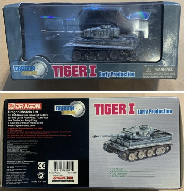 Dragon Armour WW2 Tiger Tank 1/72 scale German | Toys & Games | City of ...