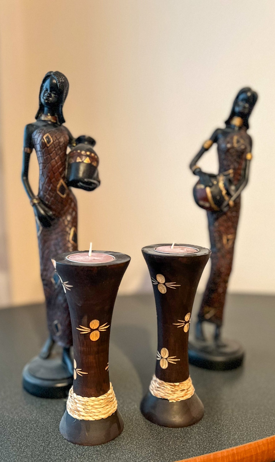 African-Inspired Figurines and Candle Holders | Home Décor & Accents ...