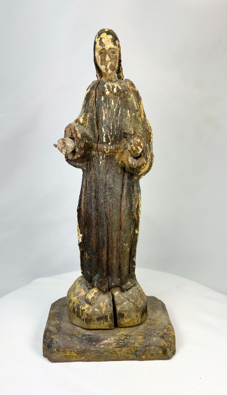 Spanish Colonial Santo | Hand-Carved | Wooden Religious Statue | | Arts ...