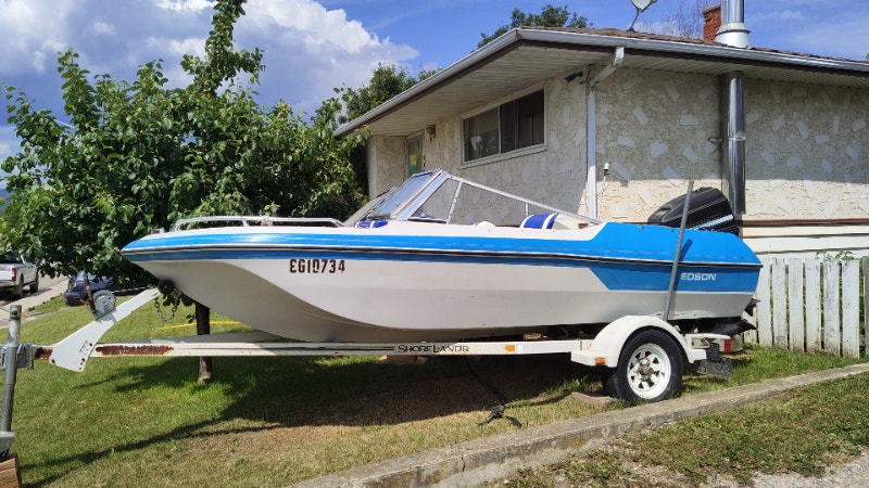 1986 Edson boat with 90hp engine $5500obo | Powerboats & Motorboats ...
