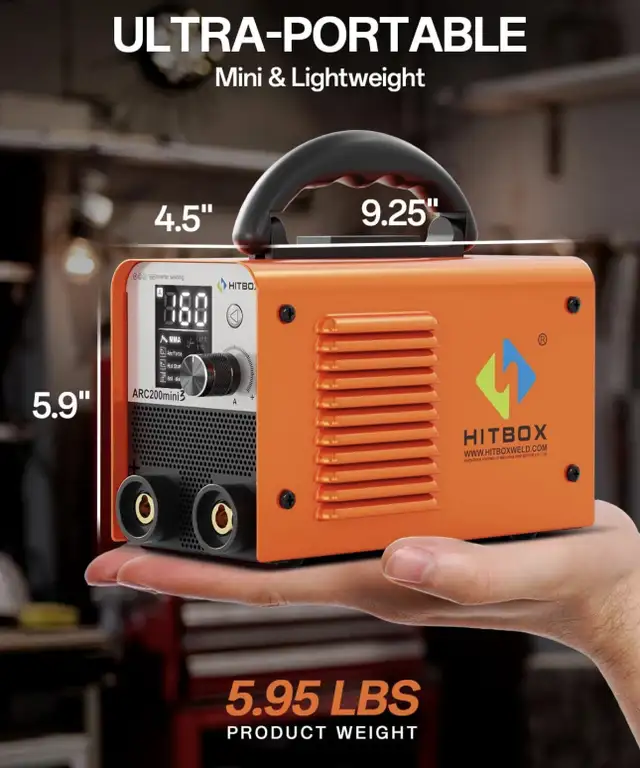 HITBOX ARC200 Mini Welder110V ARC/Lift TIG LCD Display | Power Tools ...