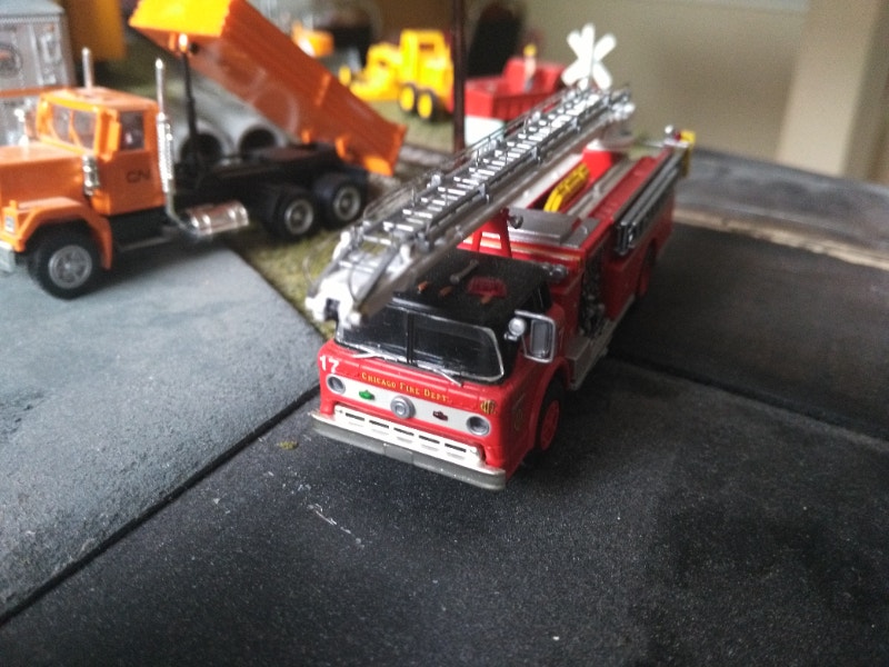 Ho scale model train chicago ladder fire truck | Hobbies & Crafts ...