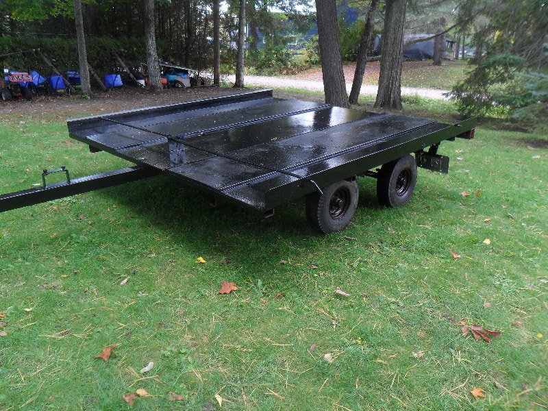 Double axle trailer,snowmobile,utility,8x8 nice NEW PRICE ...