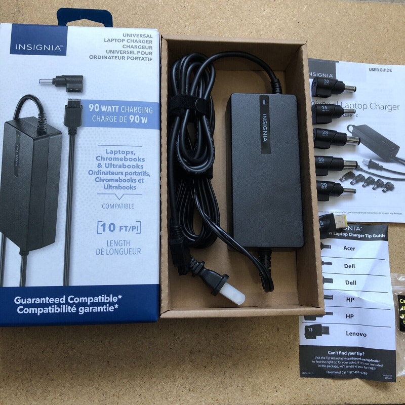Insignia 90W Laptop Adapter Charger for Asus HP DELL Acer Lenovo ...
