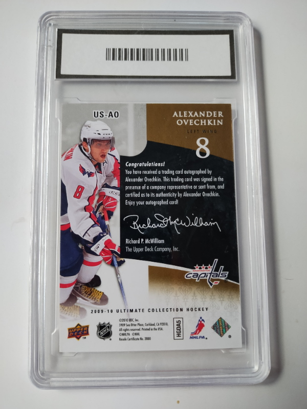 2009 Ultimate Collection Alexander Ovechkin Signatures Auto USAO | Arts ...
