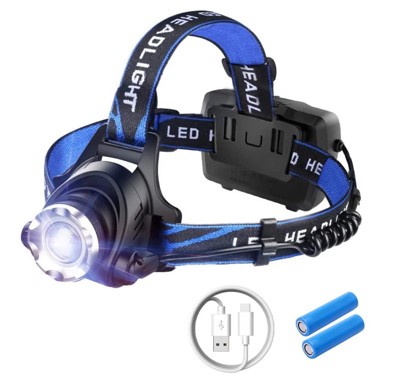 New Pack Rechargeable Waterproof LED Safety Light Headlamp | General ...