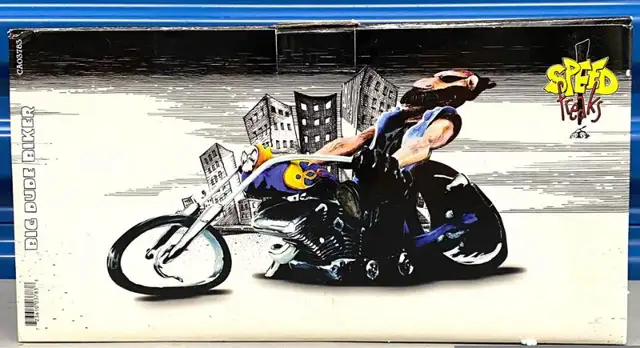 Rare Enesco Speed Freaks Terry Ross Motorcycle Basher Sculpture | Arts ...