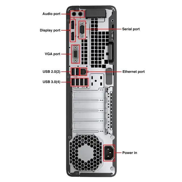 HP EliteDesk 800 G3 SFF Desktop computer, 16GB memory, 256GB NVM ...