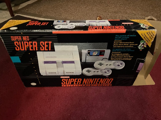 Super Nintendo Super Set Complete In Box With Super Mario World | Older ...