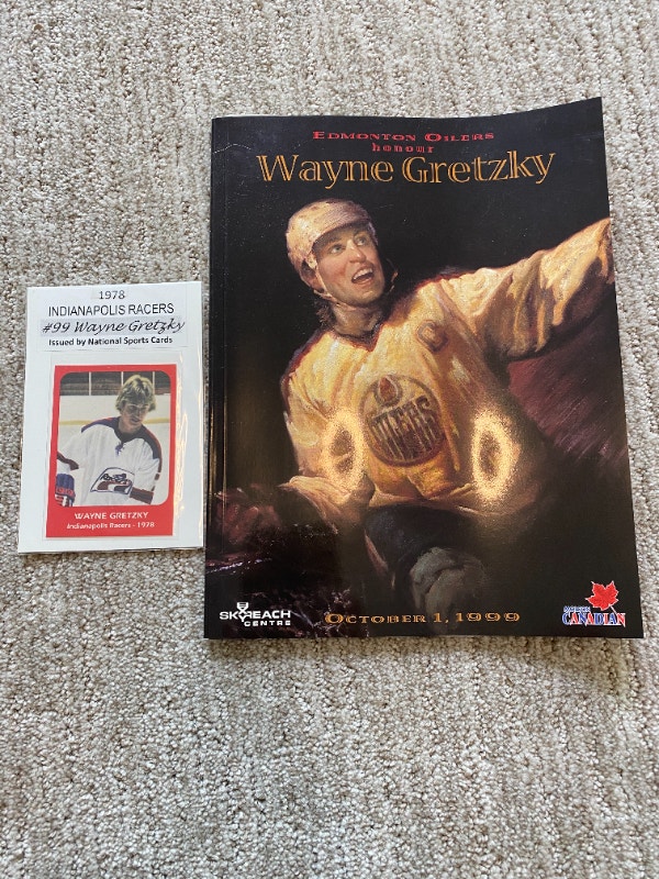Wayne Gretzky memorabilia - Pillow Case, Card, pin retirement bk | Arts ...