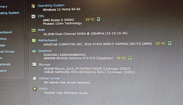 Custom Gaming PC — Ryzen 5 / GTX 970 / 32GB RAM / Win 11 | Desktop ...