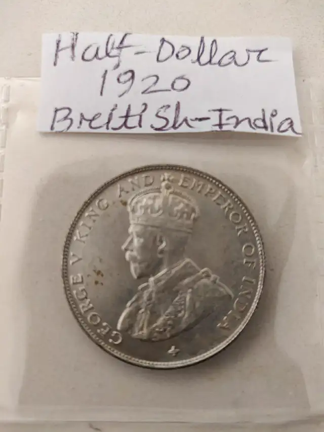 Uncirculated 1920 British Straits Settlements Fifty Cents Coin | Arts ...