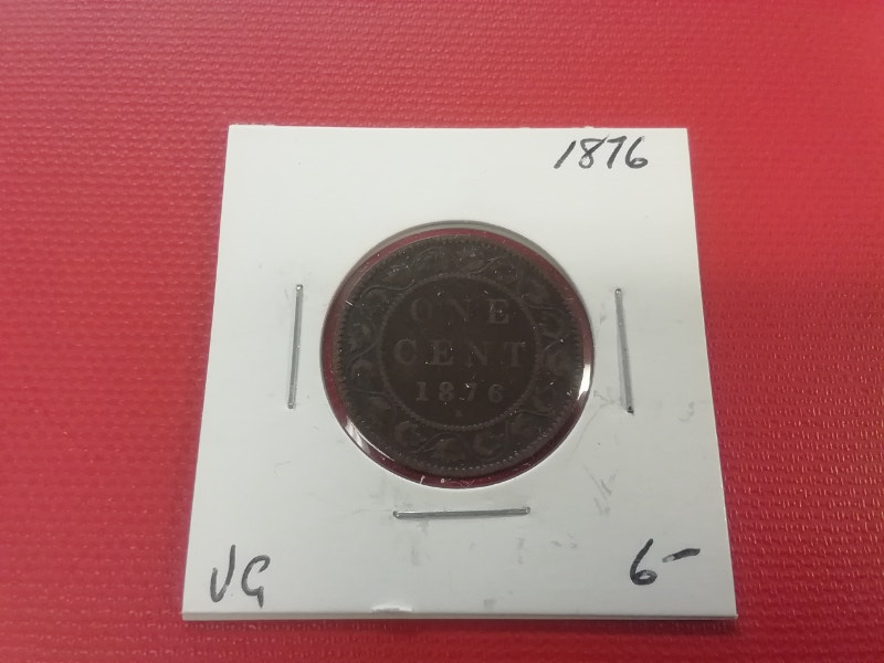 1876 VG One Cent Coin | Arts & Collectibles | Mississauga / Peel Region | Kijiji