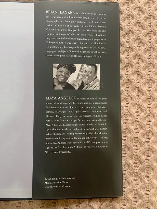 NEW BEAUTIFUL COFFEE TABLE BOOKS•MAYA ANGELOU•BRIAN LANKER•’ | Non ...