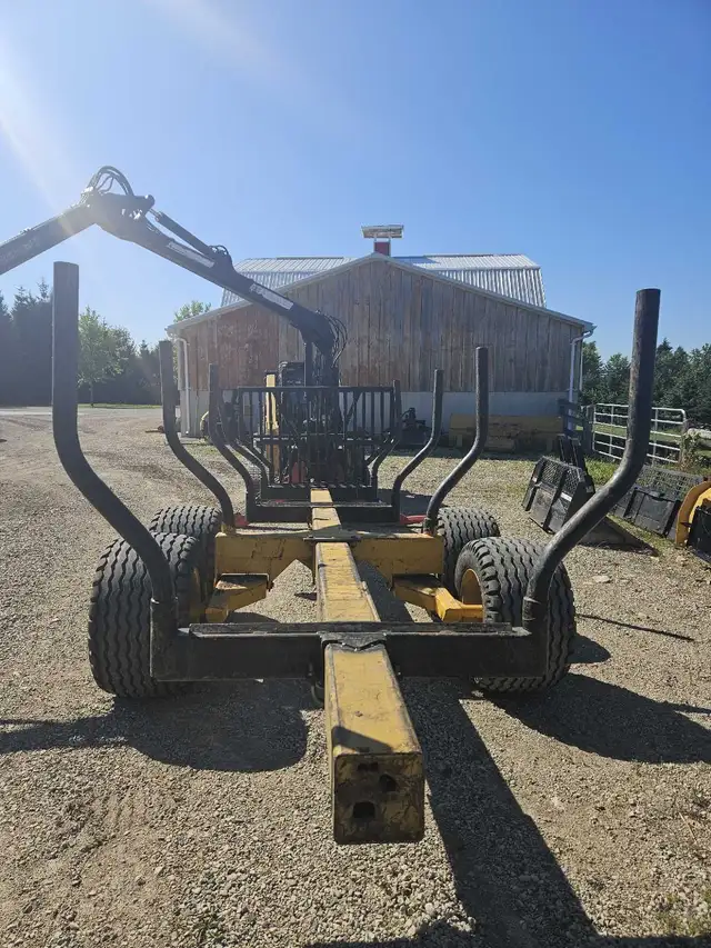 Skidsteer Mount Log Trailer / forwarder, smart attach | Heavy Equipment ...