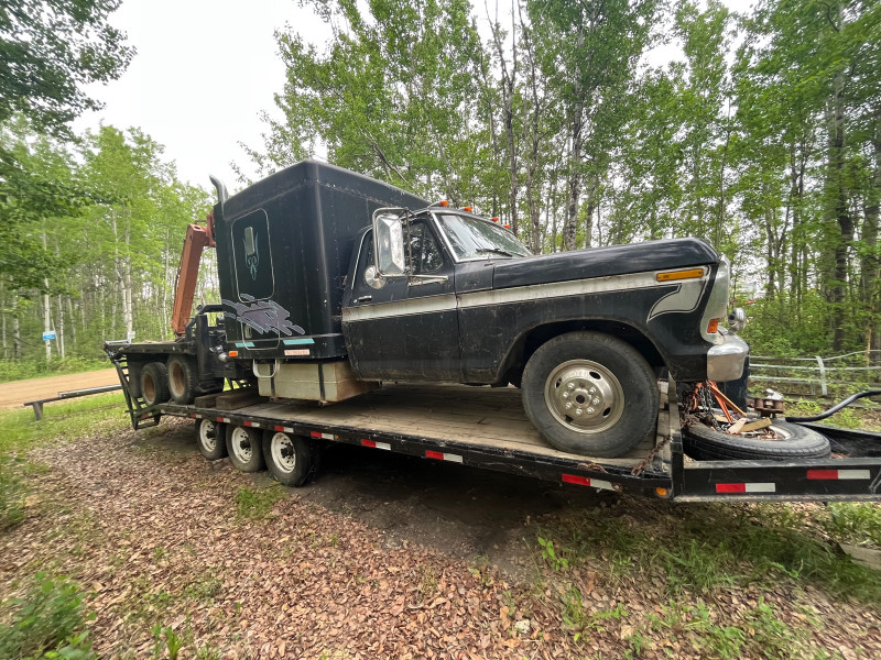 1977 Ford Flat Deck With Picker Cars And Trucks Edmonton Kijiji