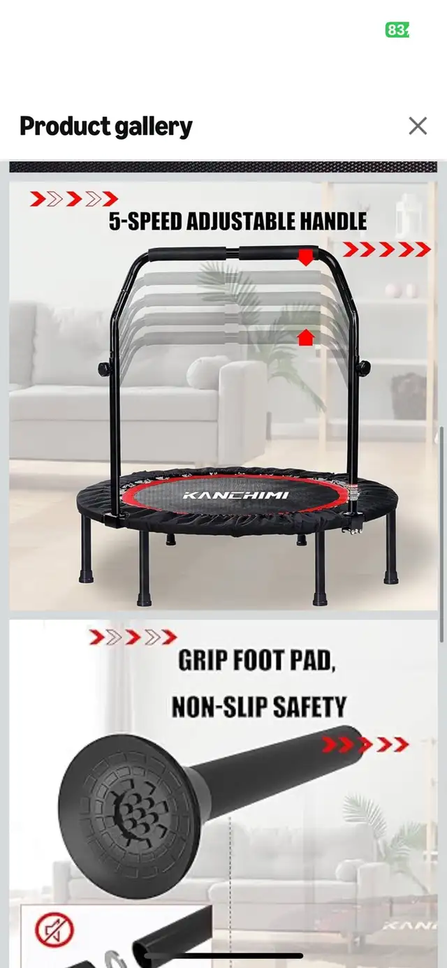 Kanchimi Foldable Mini Fitness Indoor Exercise Workout Rebounder ...