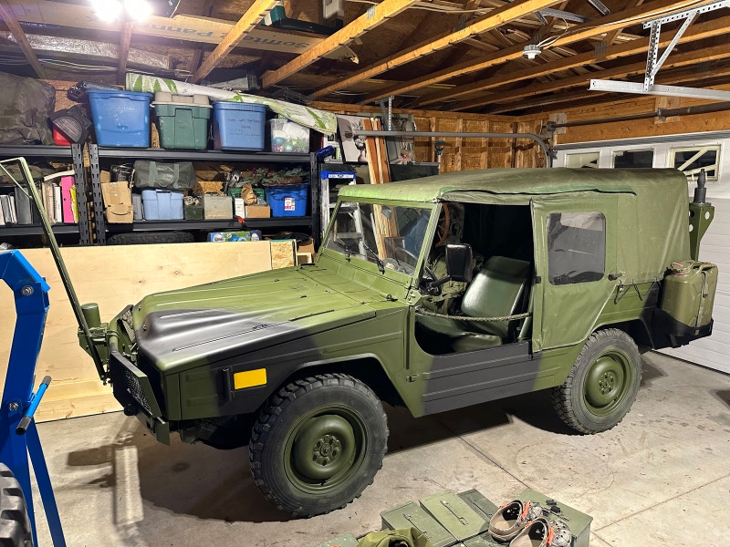 Bombardier iltis tail gate model kit w trailer and spare parts | Cars ...