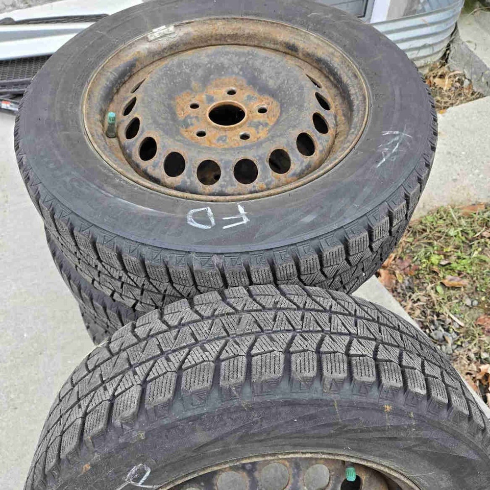 Bridgestone Blizzak WS80 Winter Tires on Steel Rims - 195\65 R15 ...