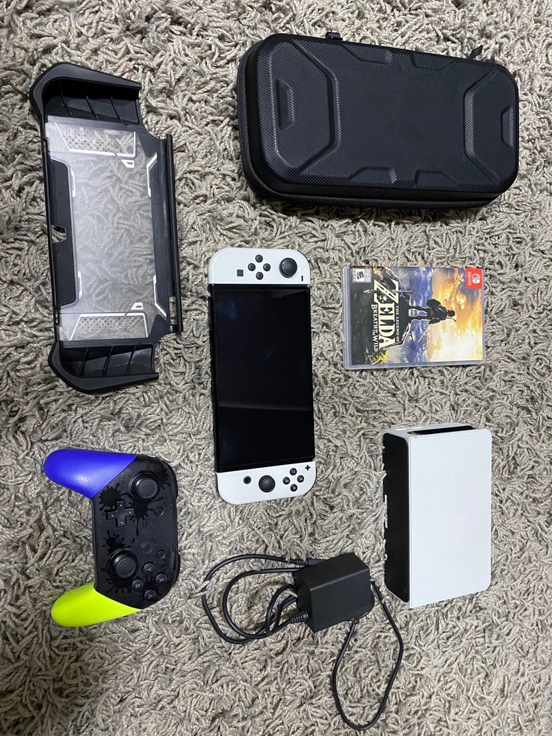 Switch OLED w/ Pro Controller, BOTW, carrying case | Nintendo Switch ...
