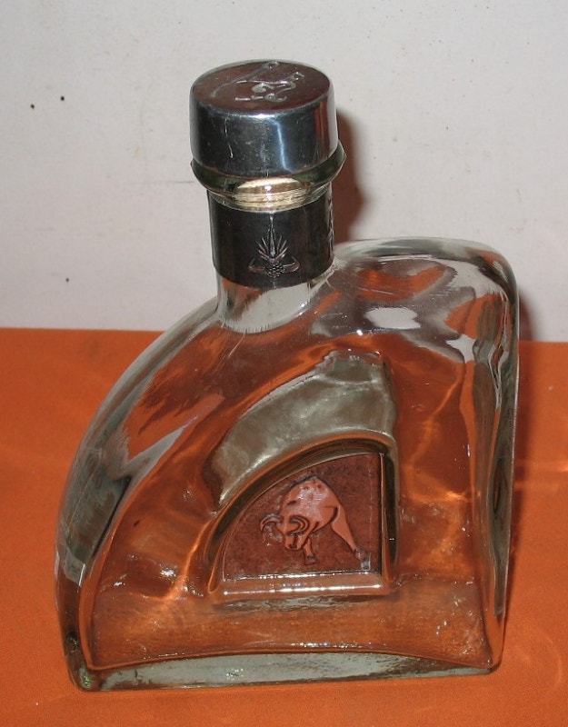 AHA TORO Tequila Bottle Fancy Design 80% Proof In It At One Time | Home ...