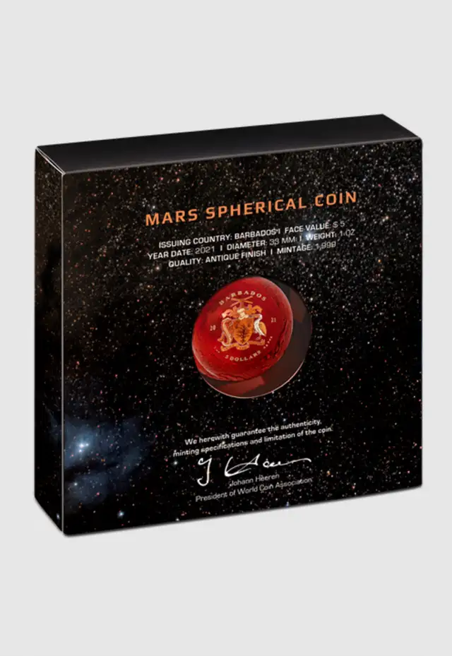 1 oz. Pure Silver Spherical Coin - Mars | Arts & Collectibles | Oshawa ...