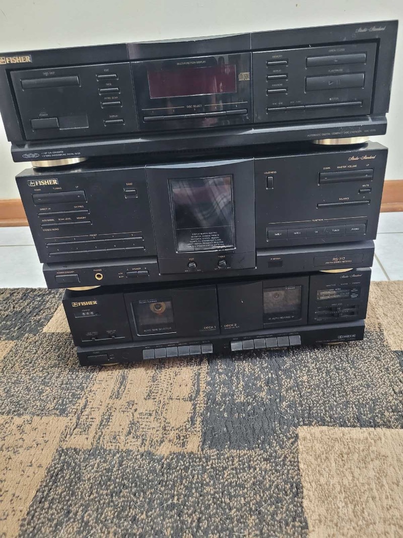 FISHER STEREO .FISHER RECEIVER. DOUBLE CASSETTE DECK. CAROUSEL | Stereo ...