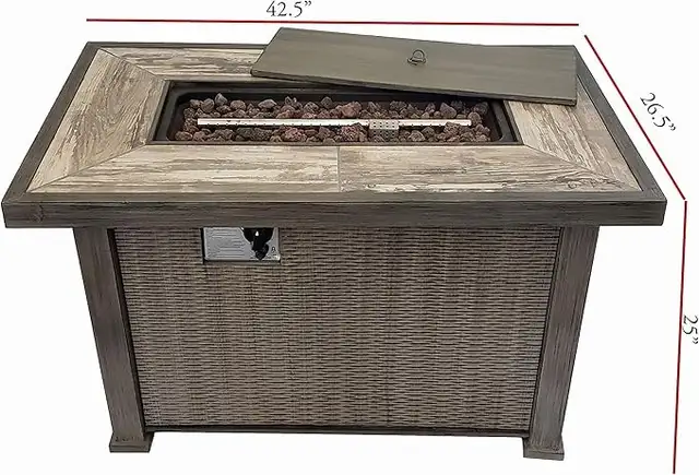 Brand New Aluminum & Steel Fire Pit Table Special $299 | Patio & Garden ...