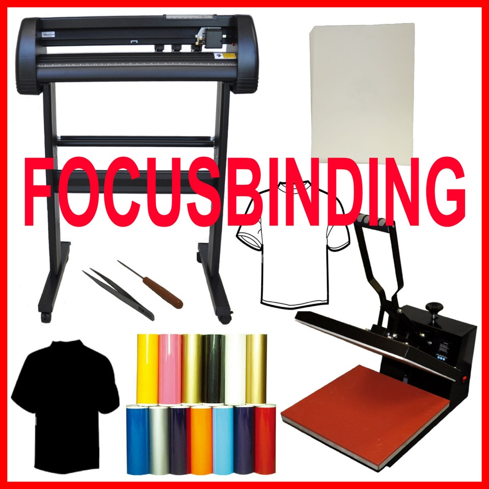 Turn Key New 34" METAL Vinyl Cutter Plotter 15x15 Heat Press PK | Arts ...