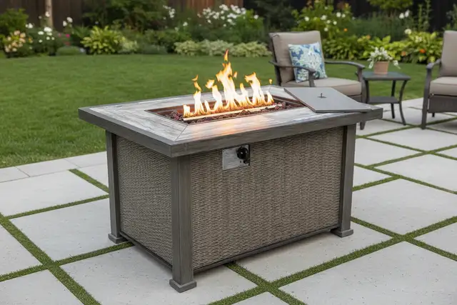 Brand New Aluminum & Steel Fire Pit Table Special $299 | Patio & Garden ...