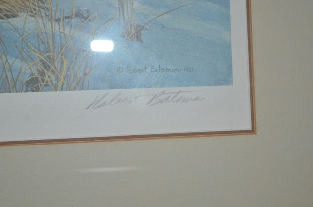 ROBERT BATEMAN FRAMED PRINT SWIFT FOX 853/950 28" X 19.5" | Arts ...