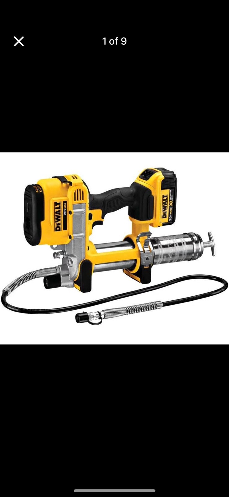 DEWALT 20V MAX Lithium-Ion Cordless Grease Gun Kit with 4Ah Batt ...