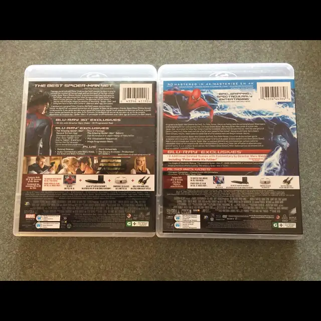 Marvel 3D Blurays EUC The Amazing Spider-Man 1 & 2 Spiderman | CDs ...