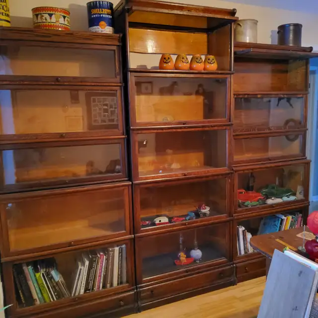 RARE SET OF ANTIQUE OAK BARRISTER BOOKCASES 1910 SOLD SEPARATELY | Arts ...