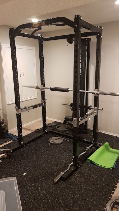 Powertec Squat/Power Rack Home Gym and Lat Tower | Exercise Equipment ...