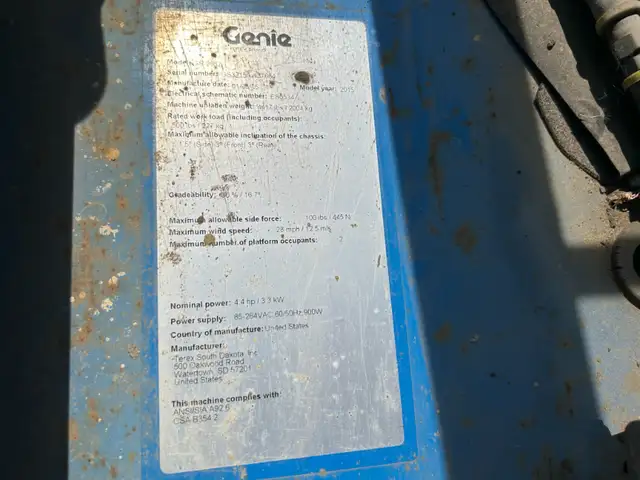 Nacelle GENIE GS-2632 Plateforme Élévatrice Plafolift Skyjack | Other ...