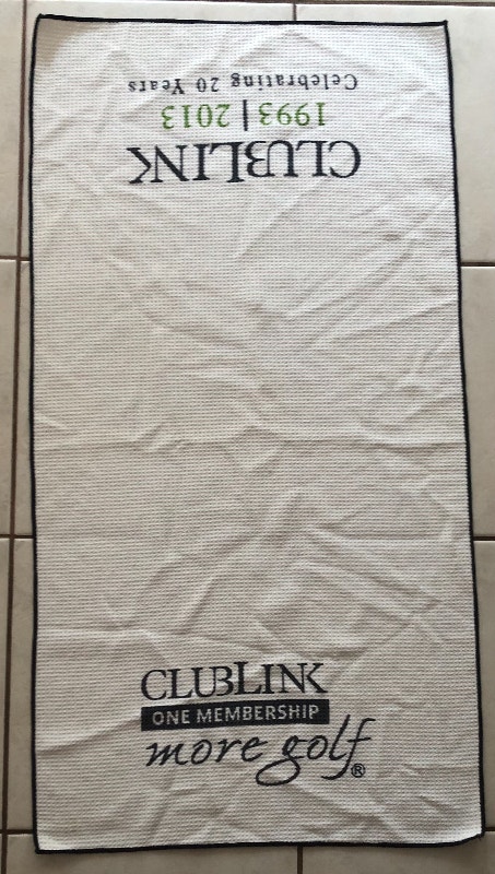 ClubLink Golf Towel: Celebrating 20 Years - 1993-2013 ; Unused | Arts ...