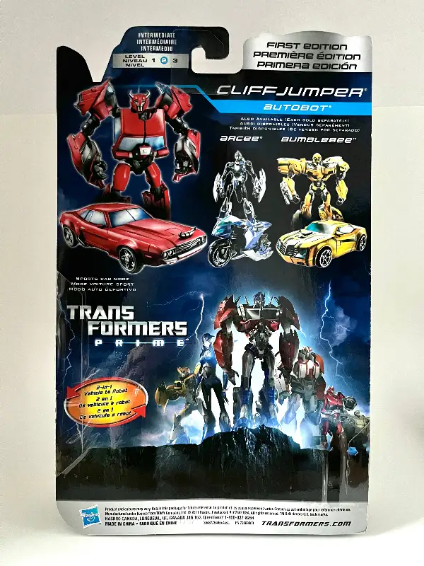 Transformers Prime - Cliffjumper FIRST EDITION - New in Package | Toys ...
