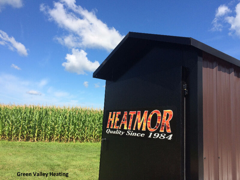 Heatmor Outdoor Wood Furnace and Underground Tubing | Heating, Cooling ...