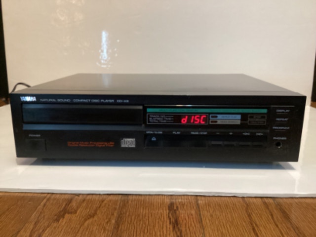 RARE VINTAGE YAMAHA CD X3 NATURAL SOUND STEREO CD PLAYER 1985 | Stereo ...
